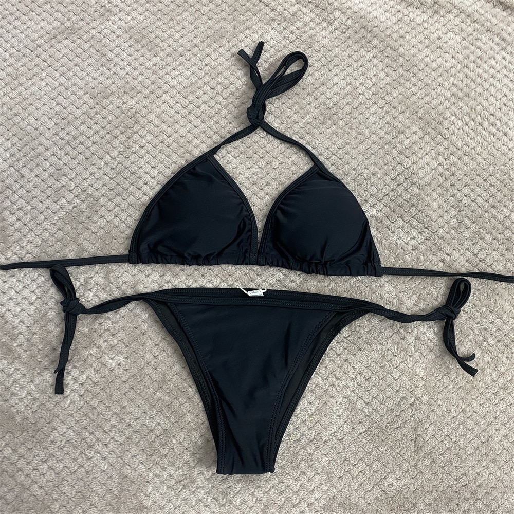 women beach Black two-piece swimsuit – Fashionnok